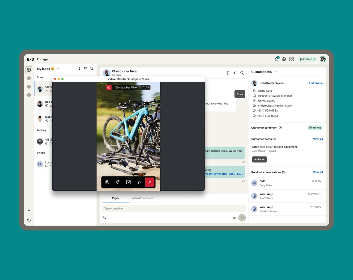 Elevate CX beyond contact centers with 8x8 Engage for every touchpoint ...