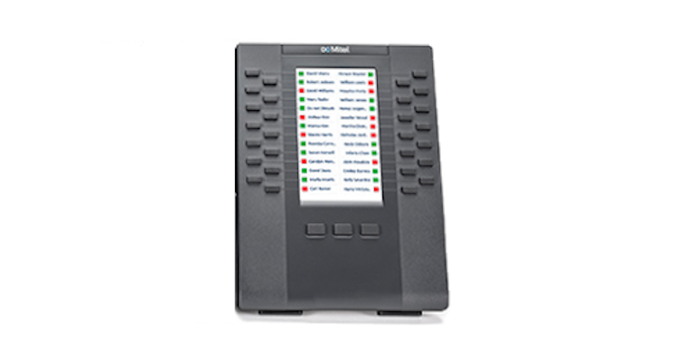 Mitel M695 PKM Programmable Key Expansion Module | 8x8